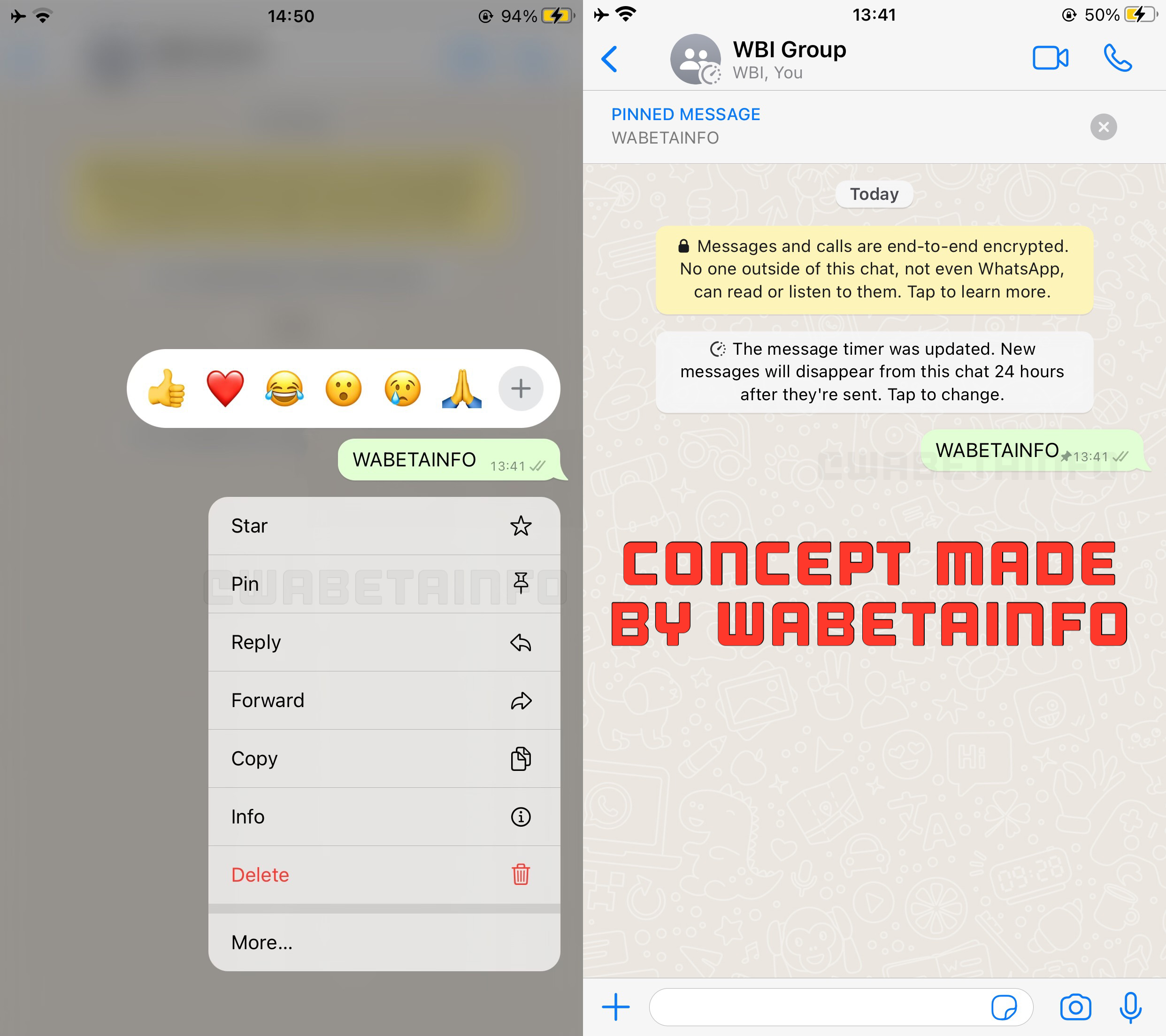 WhatsApp pinned messages are a new feature proposed in a concept - BrandMa WhatsApp pinned messages are a new feature proposed in a concept - BrandMa